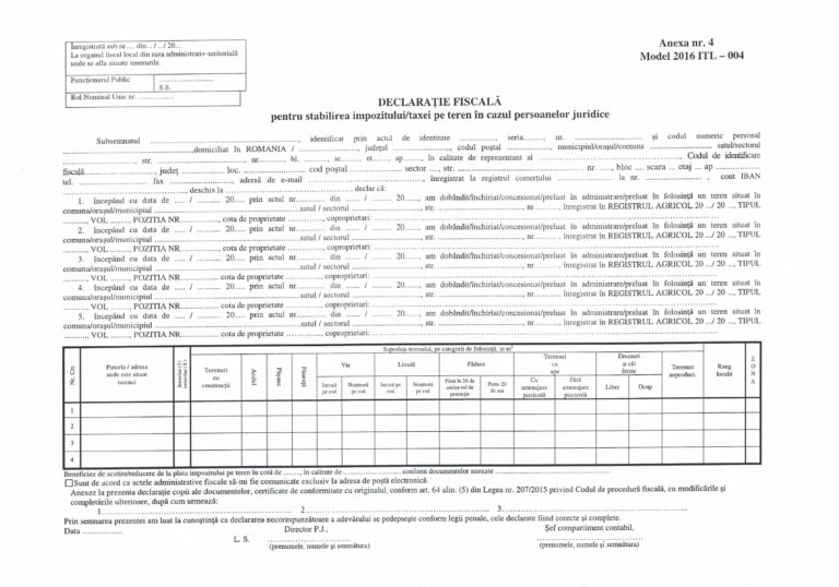 Formulare – Comuna Oltina