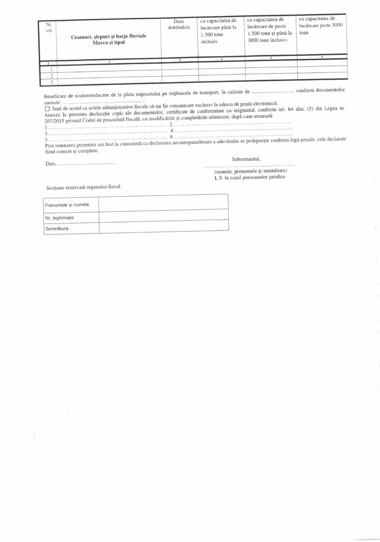 Formulare – Comuna Oltina